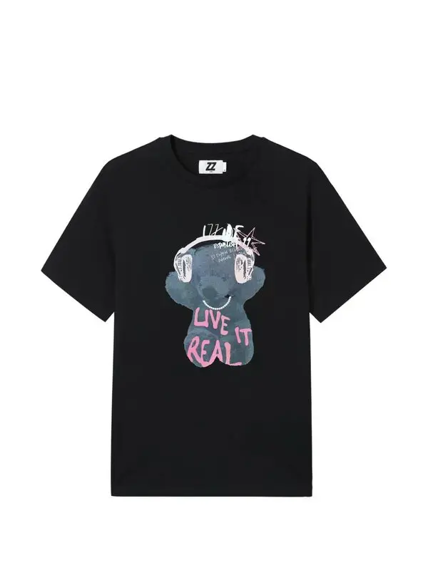 Izzue Graphic-print T-shirt - Black