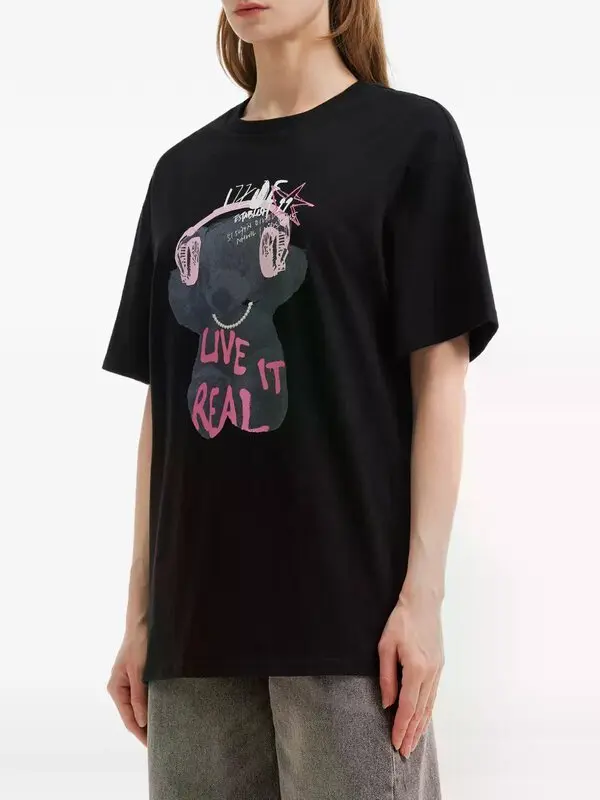 Izzue Graphic-print T-shirt - Black