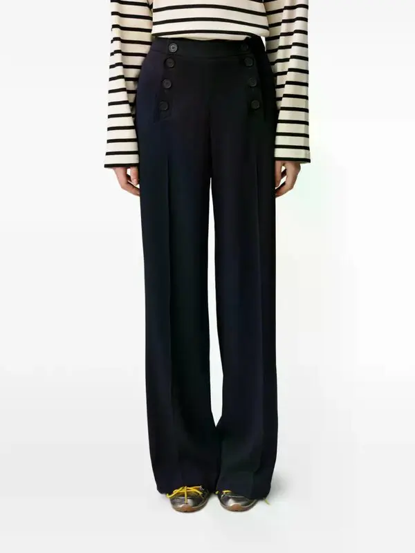 Claudie Pierlot Sailor Trousers With Button Detail