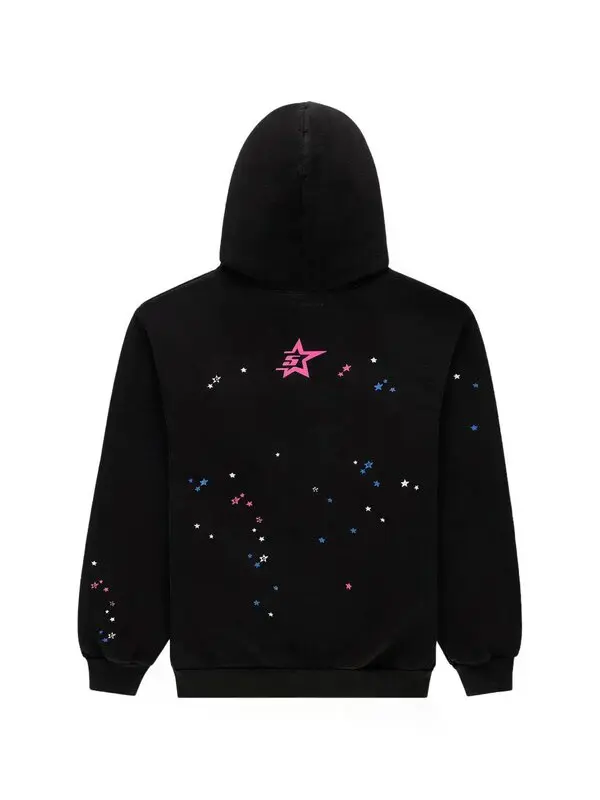 SP5DER Graphic Hoodie - Black