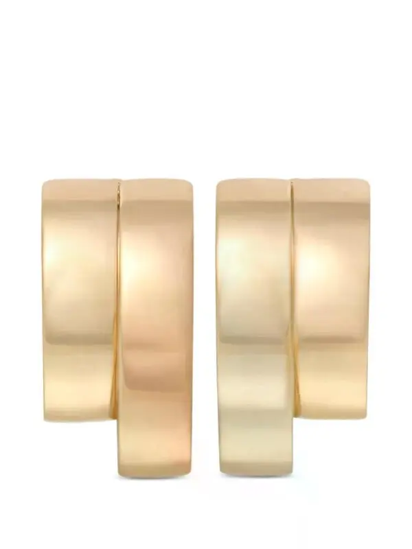 ROXANNE ASSOULIN Double Up Hoop Earrings - Gold