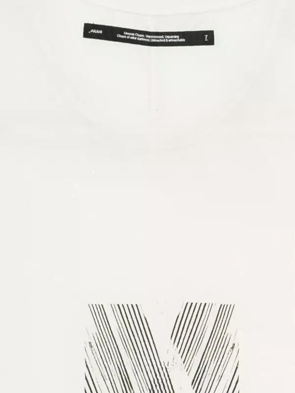 JULIUS Graphic-print T-shirt - Neutrals