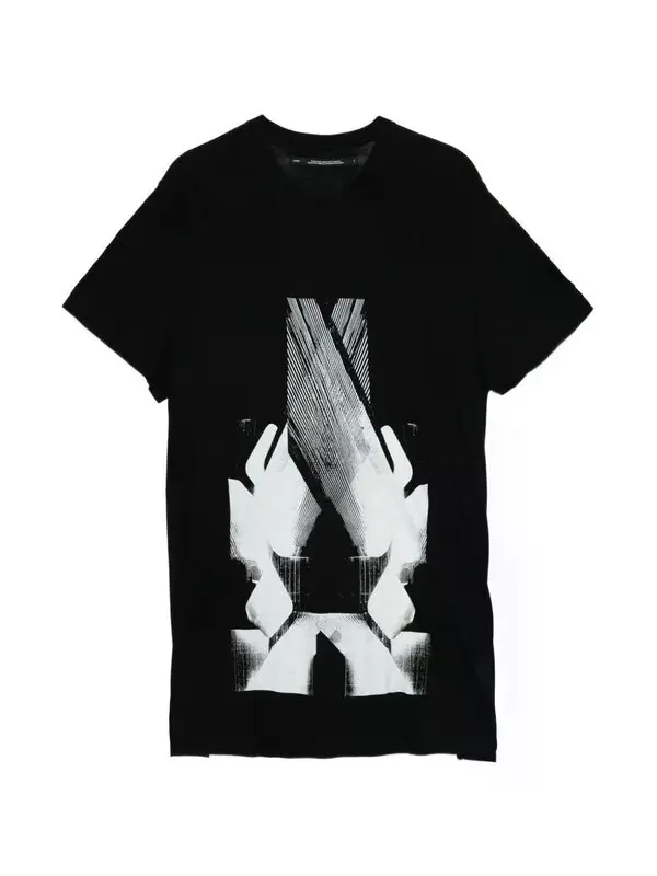 JULIUS Graphic-print T-shirt - Black
