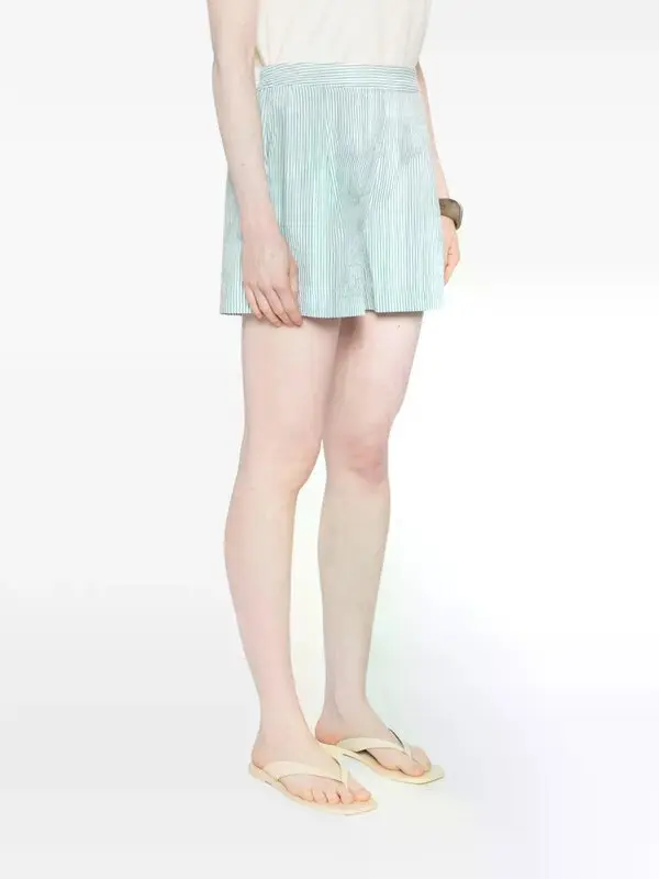 MC2 SAINT BARTH Amani Striped Shorts - Green