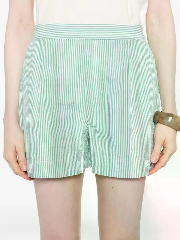 MC2 SAINT BARTH Amani Striped Shorts - Green