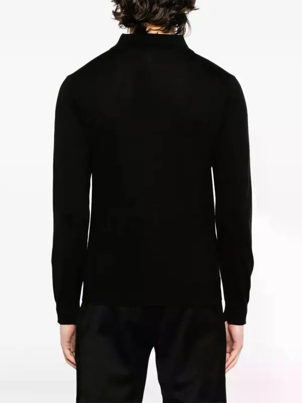Paul Smith Striped Wool Cardigan - Black