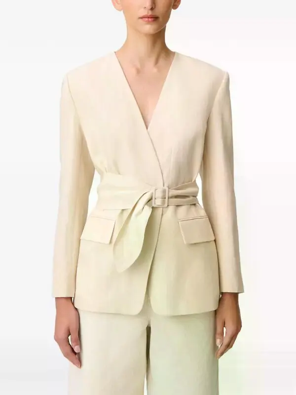 Claudie Pierlot Kimono-collar Tailored Jacket - Neutrals