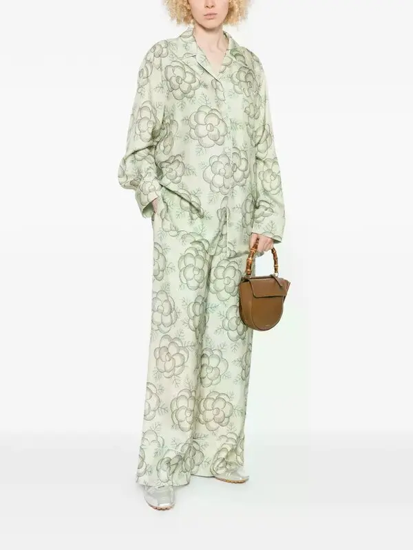 Marni Printed Piping Trousers