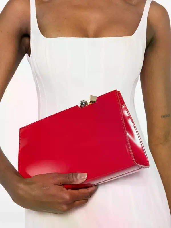 Jacquemus Le Salon Logo-embossed Shoulder Bag - Red