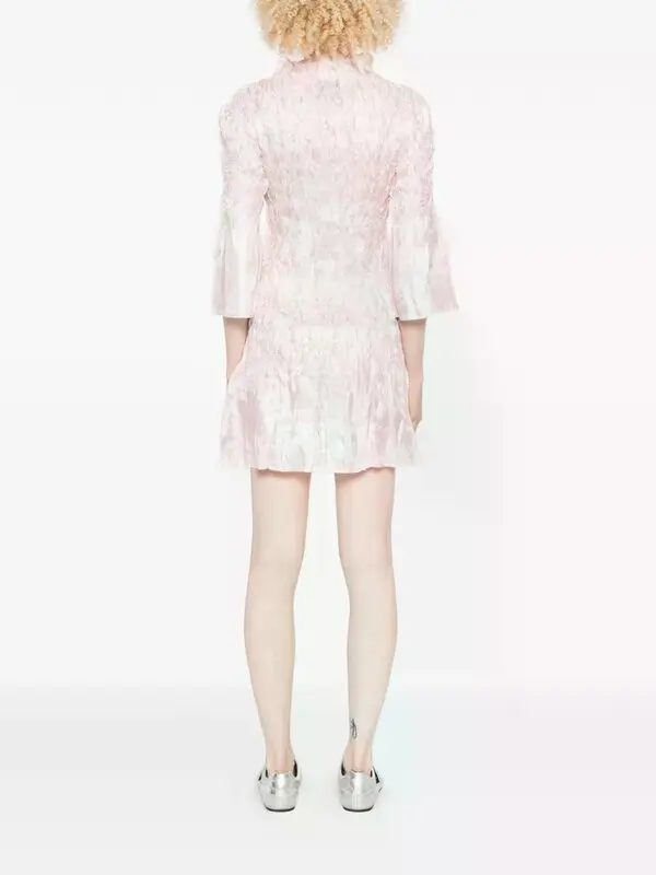 GONGDID DESIGN Ruffled High-neck Dress