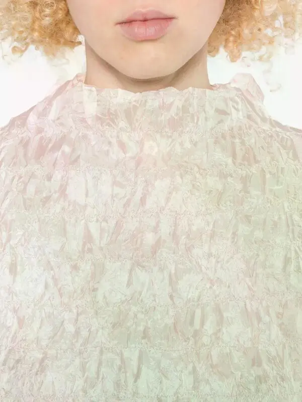 GONGDID DESIGN Ruffled High-neck Dress