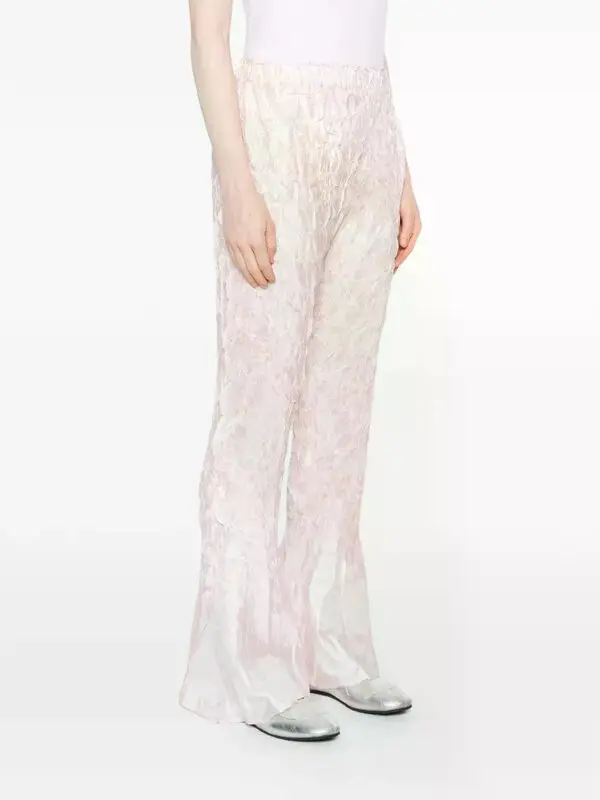 GONGDID DESIGN Scalloped Ruffle Trousers