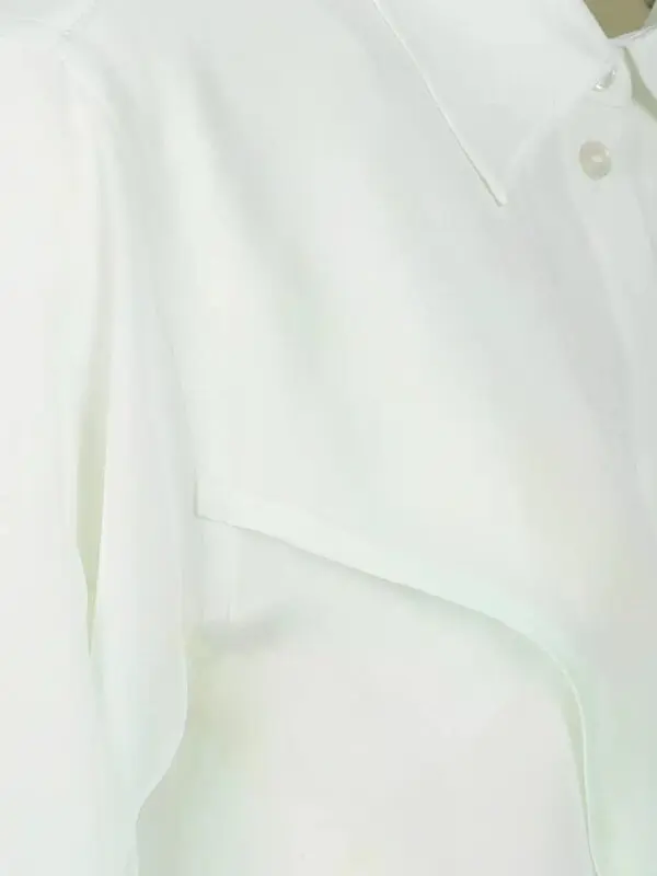 Victoria Beckham Button-up Collared Shirt - White