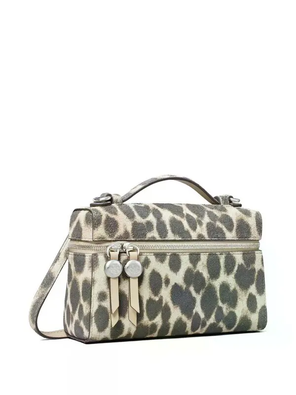Tory Burch Slim Romy Suede Top Handle Bag - Neutrals