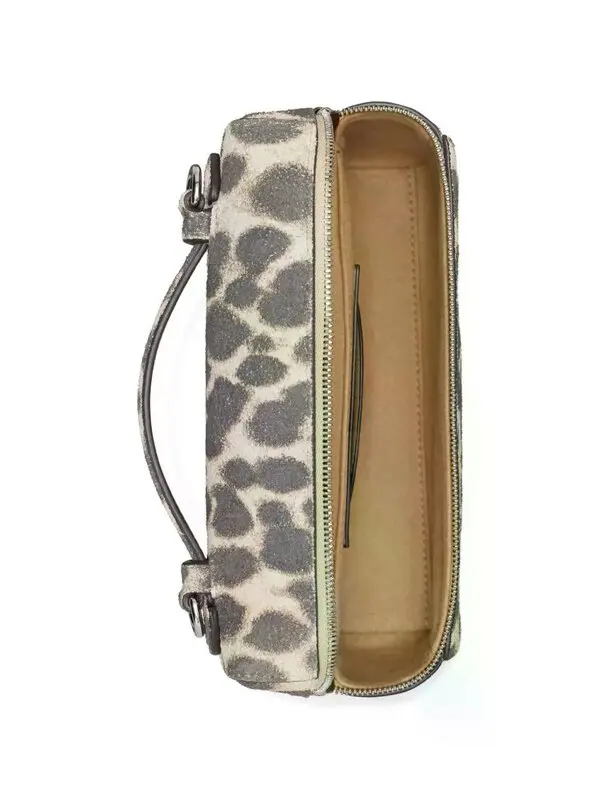 Tory Burch Slim Romy Suede Top Handle Bag - Neutrals