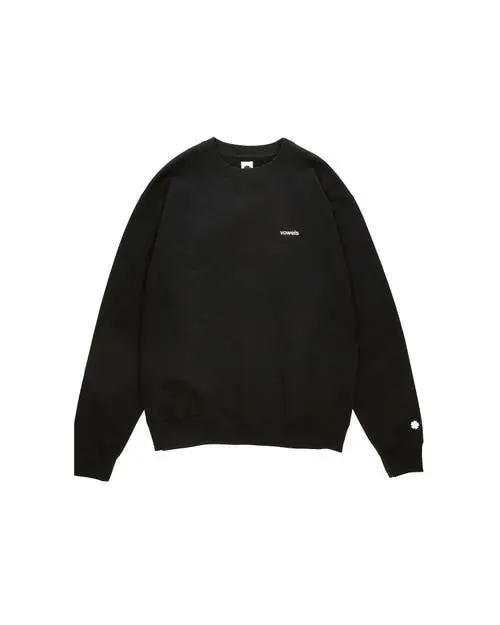 VOWELS Classic Crewneck - Black