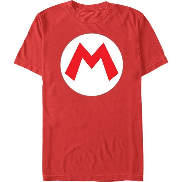NINTENDO Mario Circle Icon T-shirt - Red