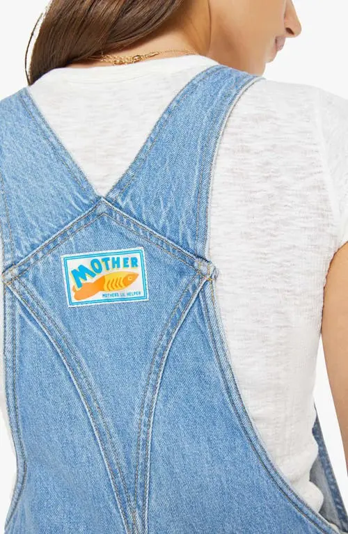 MOTHER The Half-pipe Ankle Barrel Leg Denim Overalls - Last Bite