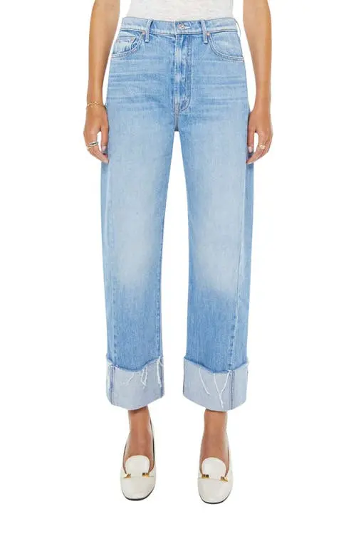 MOTHER The Half-pipe Frayed High Waist Ankle Barrel Jeans - Last Bite