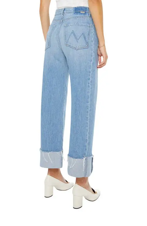 MOTHER The Half-pipe Frayed High Waist Ankle Barrel Jeans - Last Bite