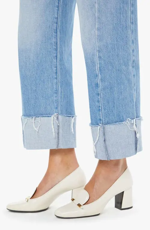 MOTHER The Half-pipe Frayed High Waist Ankle Barrel Jeans - Last Bite