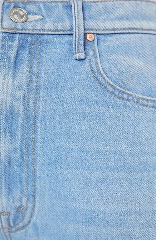 MOTHER The Half-pipe Frayed High Waist Ankle Barrel Jeans - Last Bite