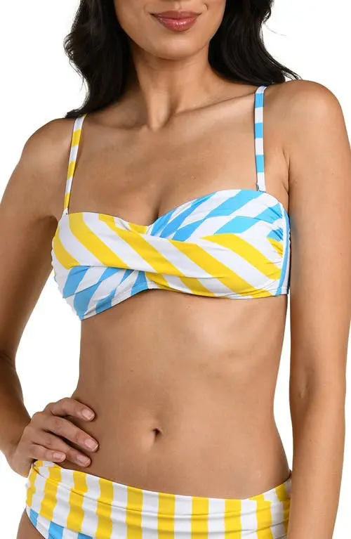 La Blanca Coastal Twist Bandeau Bikini Top - Soleil