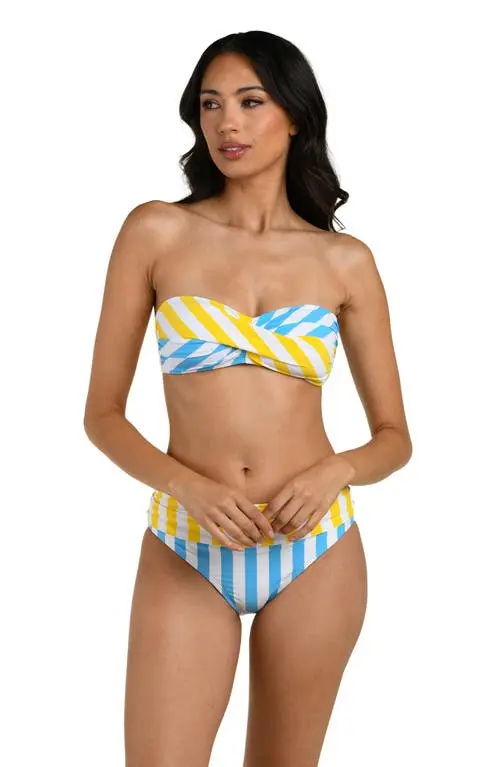 La Blanca Coastal Twist Bandeau Bikini Top