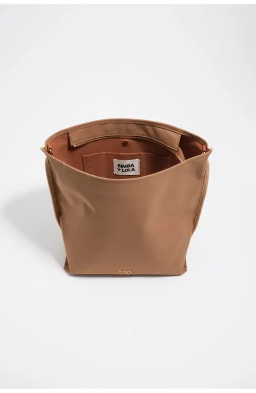 Bimba Y Lola Medium Gabardine Carlino Bag - Cinnamon
