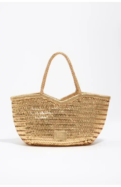 Bimba Y Lola Braided Leather Shopper Bag - Gold