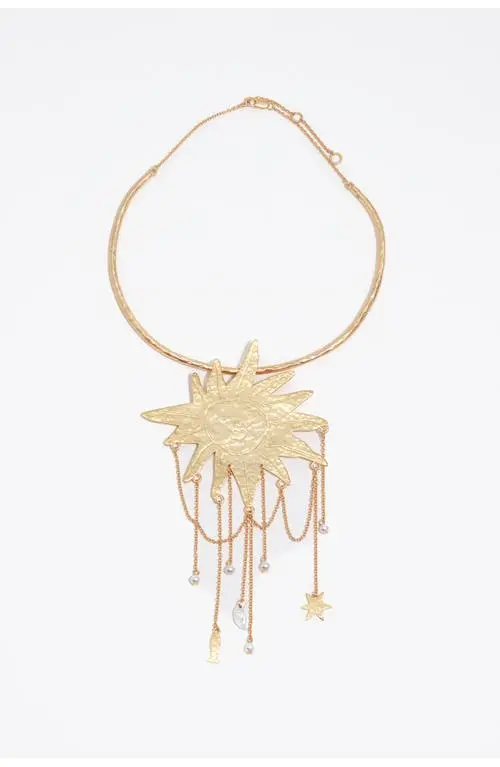 Bimba Y Lola Sun And Moon Necklace - Gold
