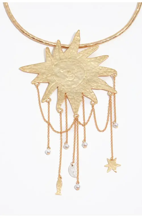 Bimba Y Lola Sun And Moon Necklace