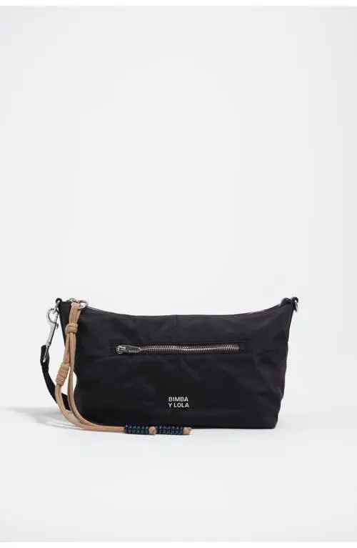 Bimba Y Lola Nylon Trapecio Bag - Graphite