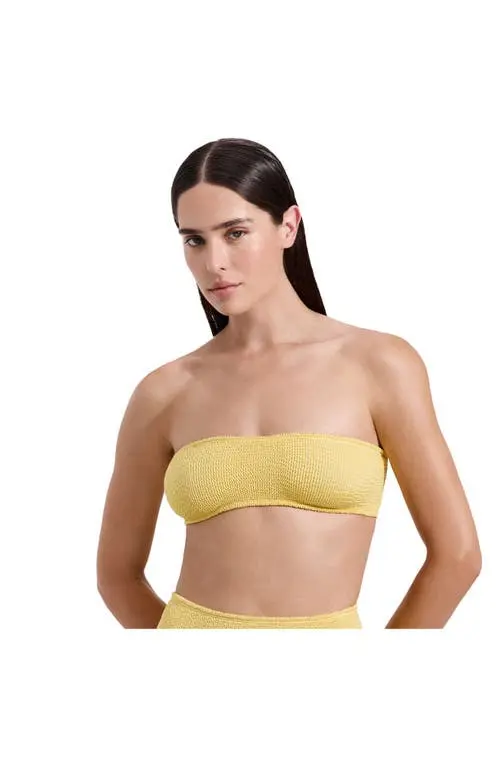 LUMA GOTTEX Tulum Bandeau Bikini Top - Yellow