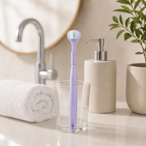 PURSONIC 3d Tech 360° Full Coverage Toothbrush Set - Pink