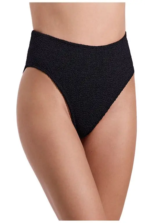 LUMA GOTTEX Tulum High Waist Bikini Bottom - Black