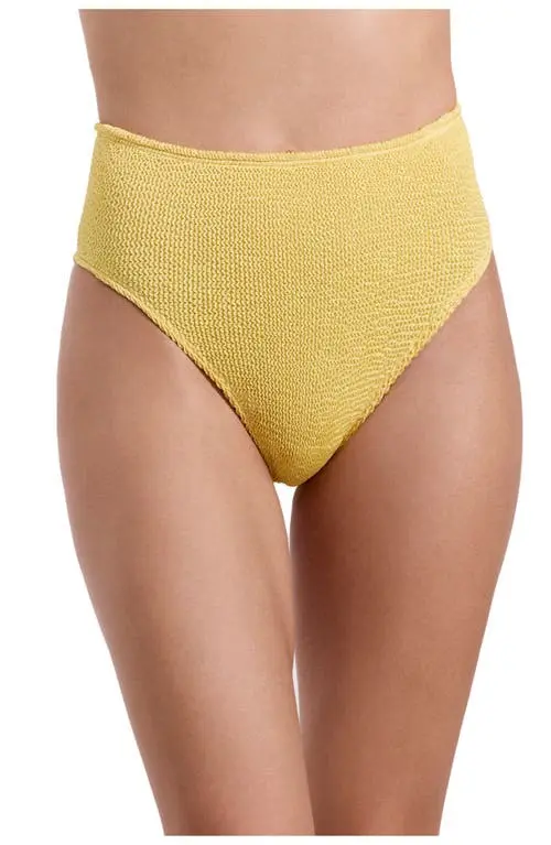 LUMA GOTTEX Tulum High Waist Bikini Bottom - Yellow