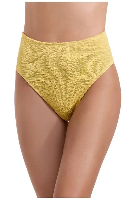 LUMA GOTTEX Tulum High Waist Bikini Bottom - Yellow