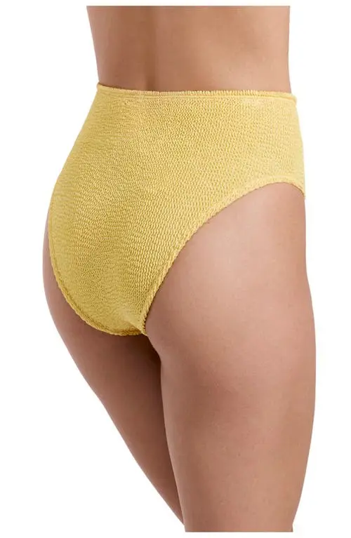 LUMA GOTTEX Tulum High Waist Bikini Bottom - Yellow