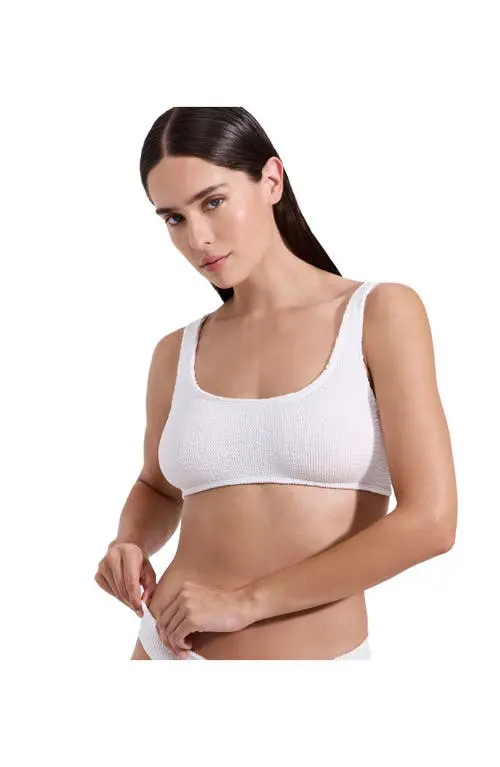 LUMA GOTTEX Tulum Square Neck Bikini Top - White