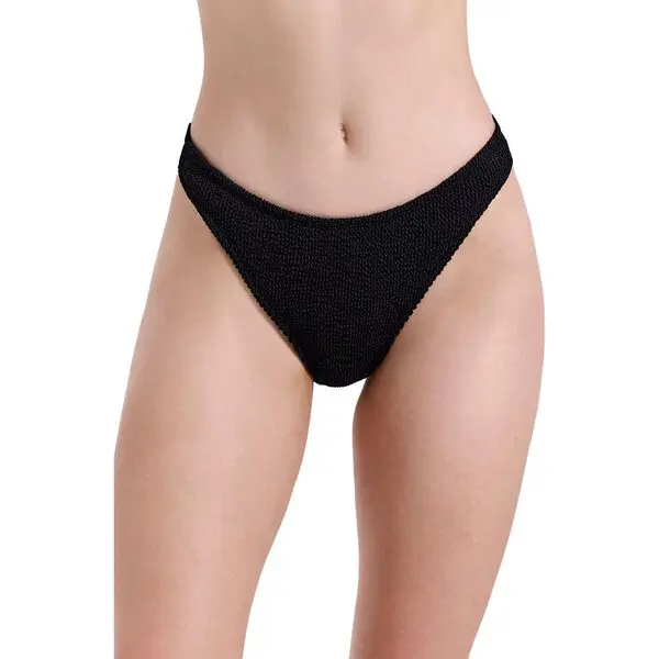 LUMA GOTTEX Tulum High-leg Low-rise Bikini Bottom - Black