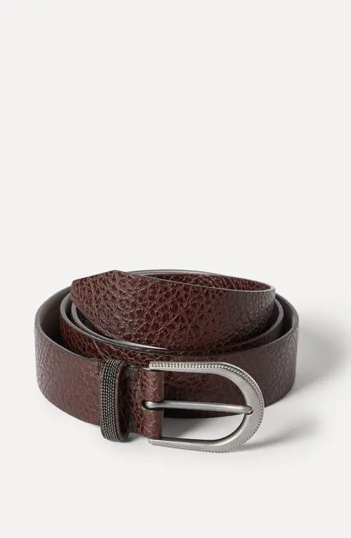 Brunello Cucinelli Calfskin Belt - Brown