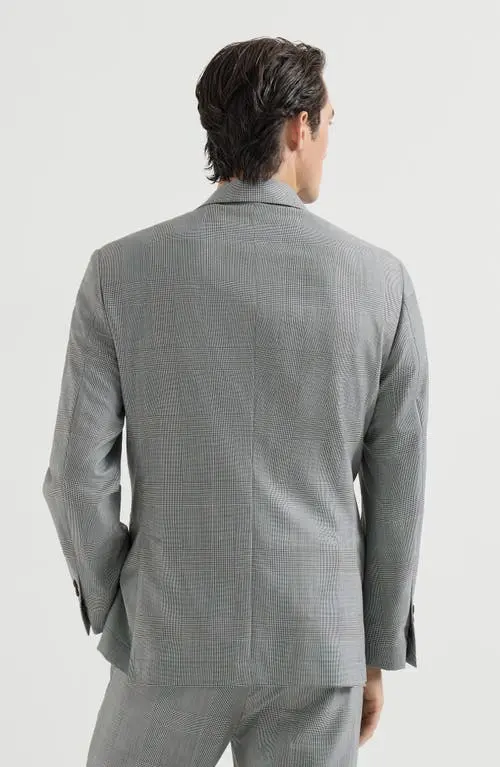 Brunello Cucinelli Prince Of Wales Blazer - Grey