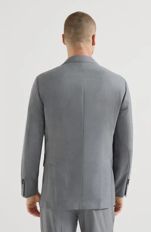 Brunello Cucinelli Hopsack Blazer - Grey