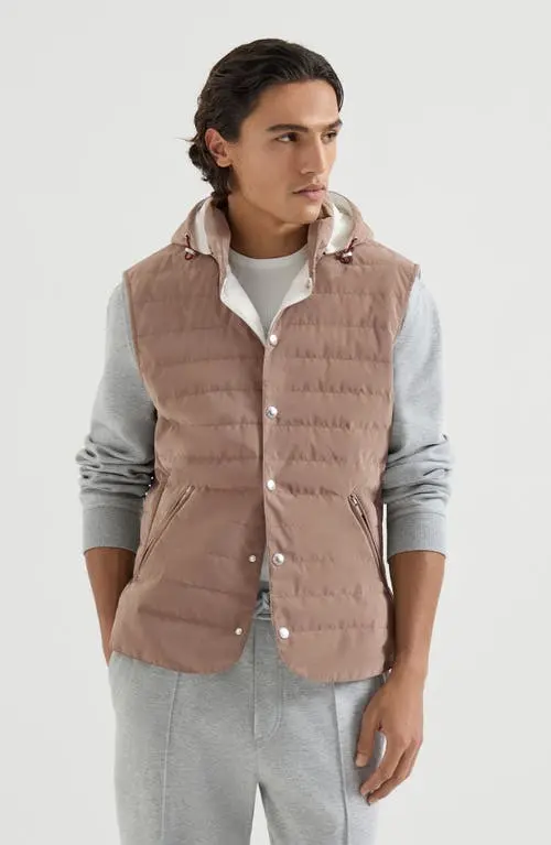 Brunello Cucinelli Down Padded Vest - Hazelnut