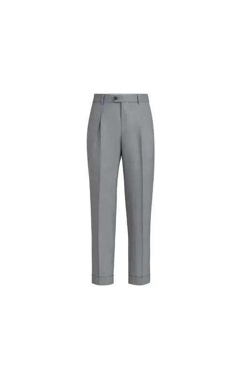 Brunello Cucinelli Leisure Fit Hopsack Trousers - Grey