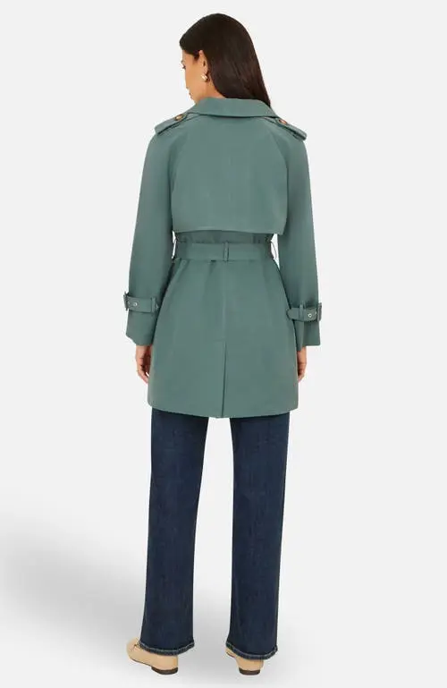 YUMI Belted Trench Coat