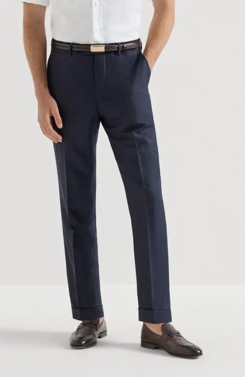 Brunello Cucinelli Lightweight Cashmere Trousers - Navy Blue