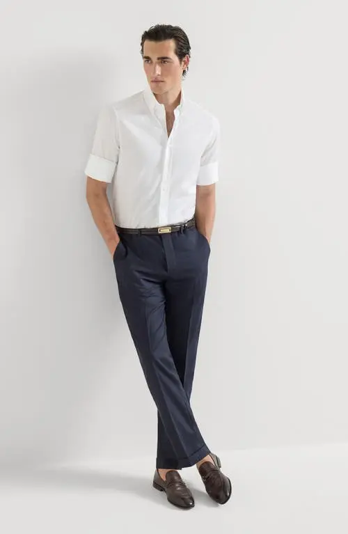Brunello Cucinelli Lightweight Cashmere Trousers - Navy Blue