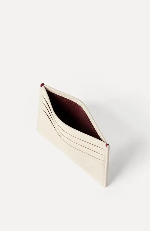 Brunello Cucinelli Calfskin Card Case - Chalk